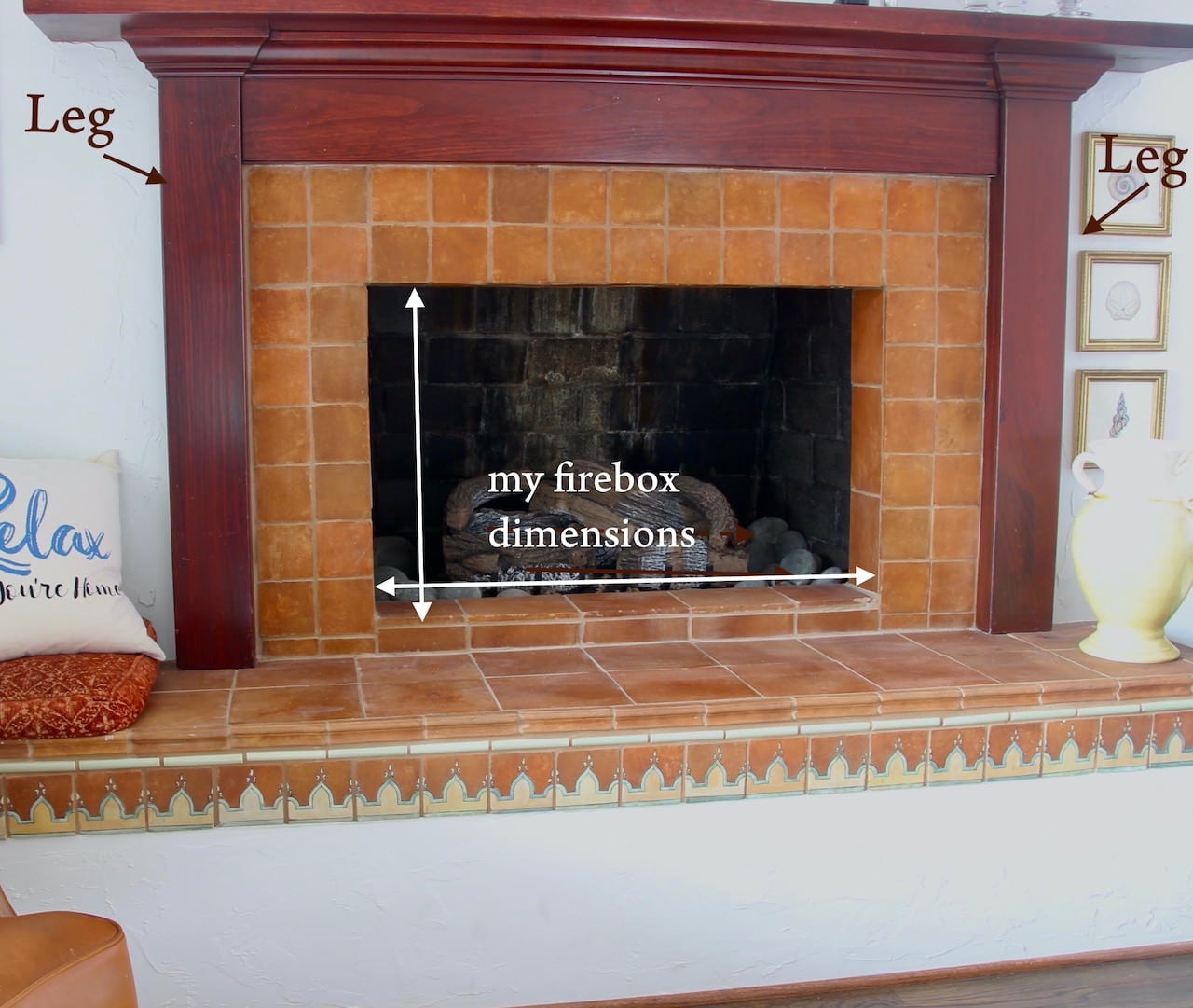 Fireplace Makeover DIY - Easy and Inexpensive - South House Designs