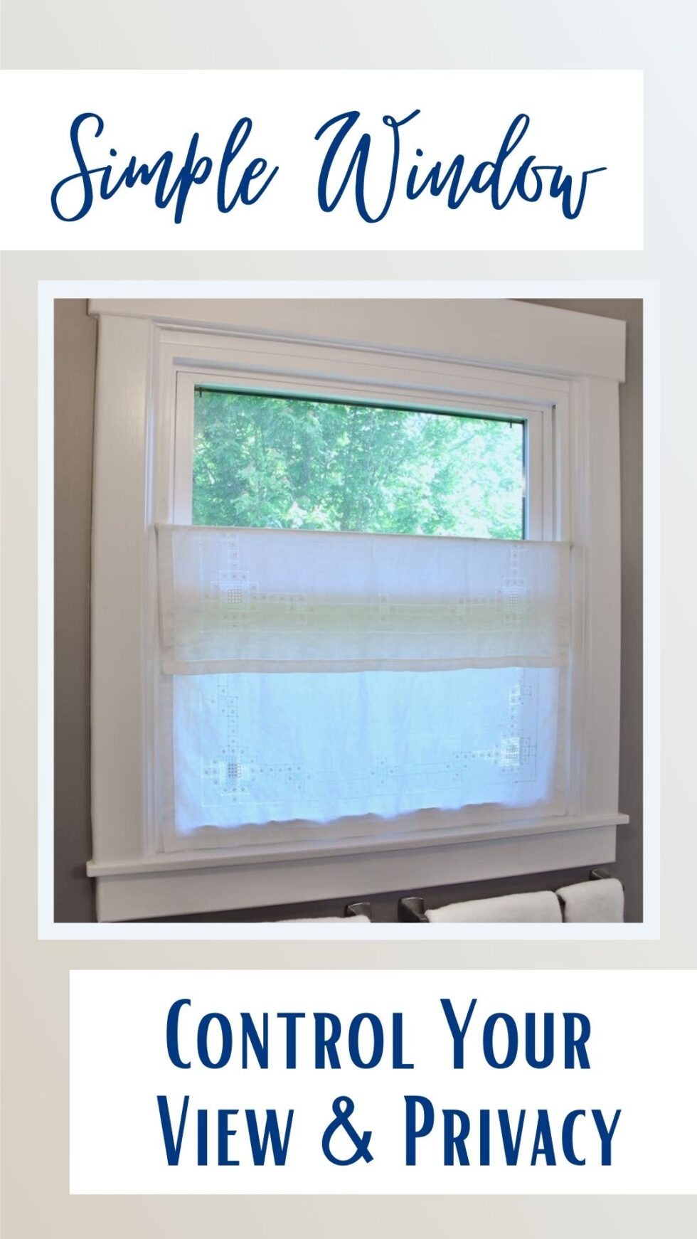 Simple Window Treatment - South House Designs