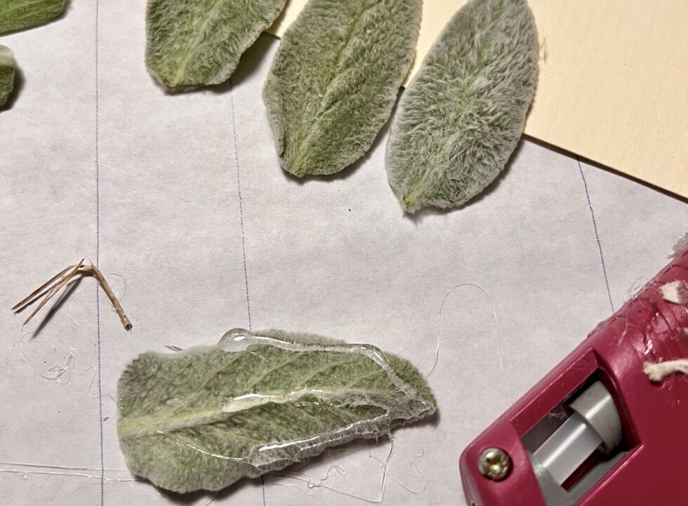 How to Make Small Christmas Trees with Fresh Lambs Ear - South House ...