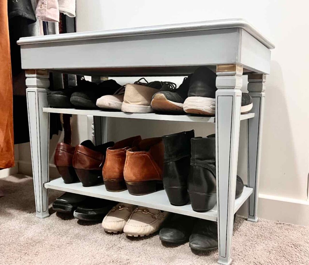 Easy How To: Bench With Shoe Storage to Solve Your Small Closet Woes ...