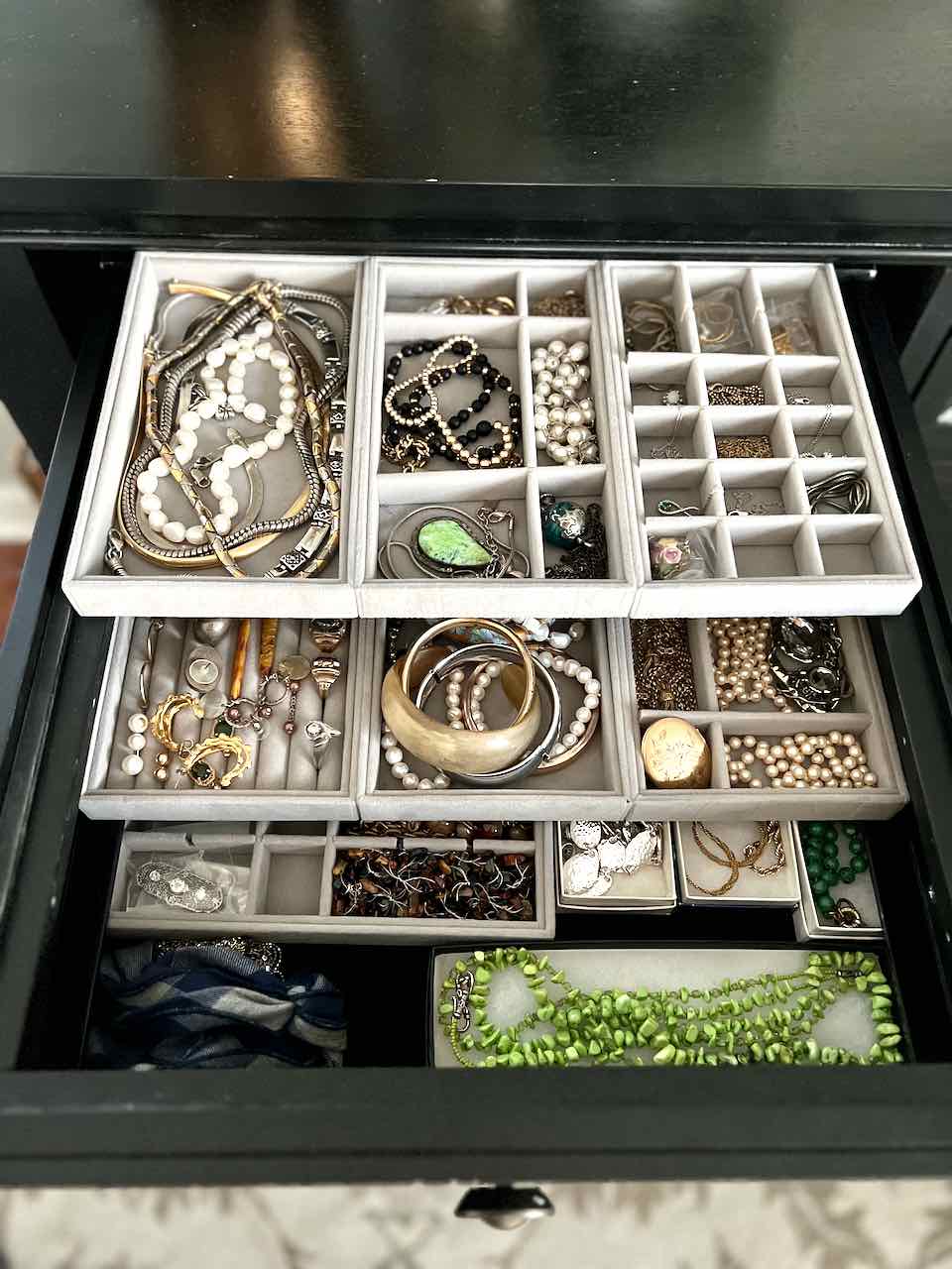 Easy Hack for Jewelry Drawer Organizer With Sliding Trays! - South ...