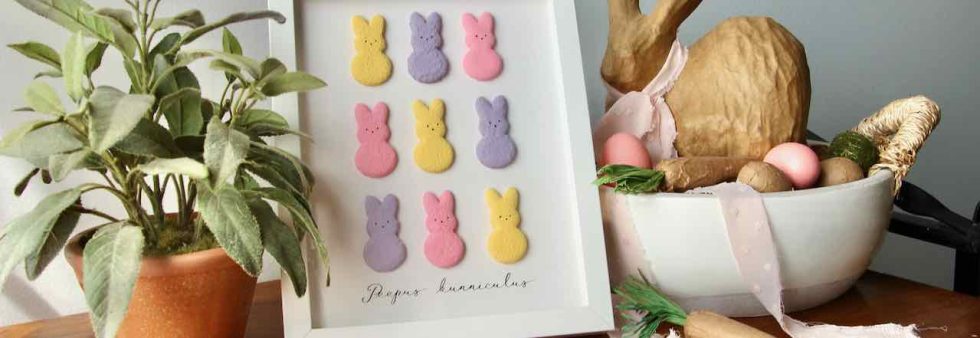 How To Make the Cutest Retro Peeps Botanical Wall Art - South House Designs