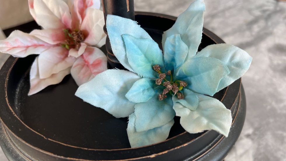How to Add Easy Color to Artificial or Faux Flowers - South House Designs