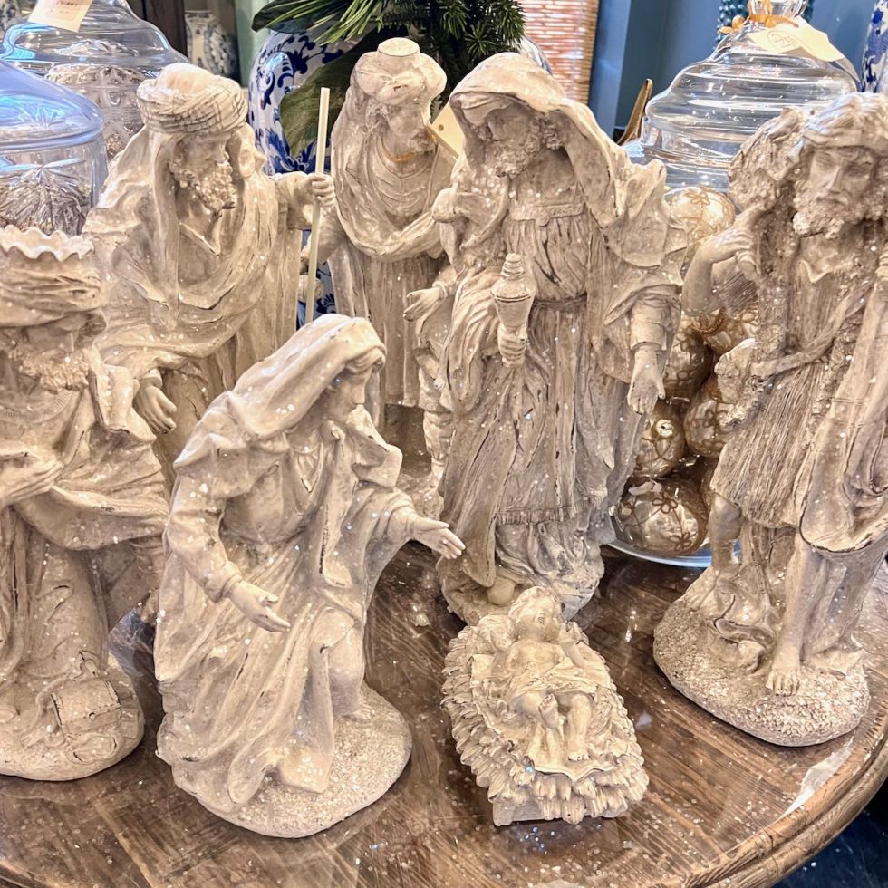 How to Makeover a Tacky Thrift Store Nativity Set - South House Designs