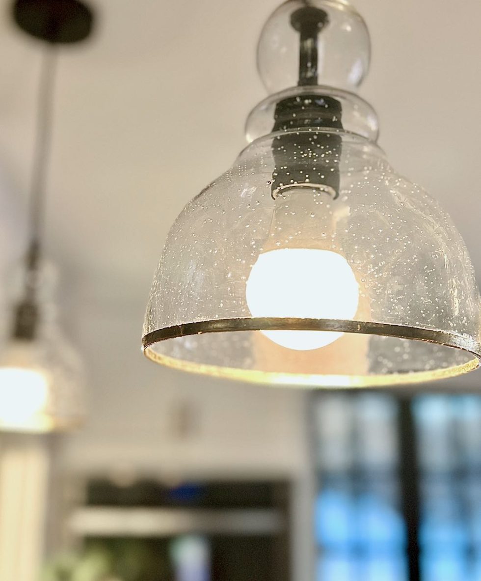 How To Jazz Up Basic Pendant Lights With Gold Leaf Accents - South ...