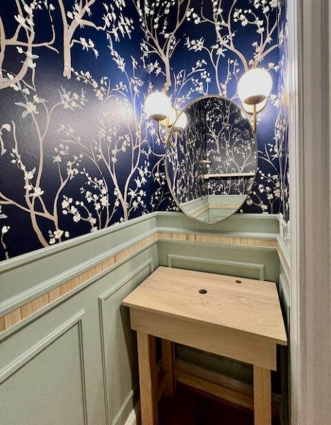DIY a Simple Bathroom Vanity Table For Vessel Sink - South House Designs
