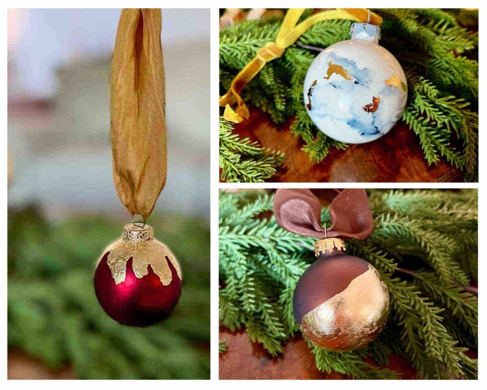 How-To Add Fresh Glam to Your Holiday Decor With Gold Leaf - South ...