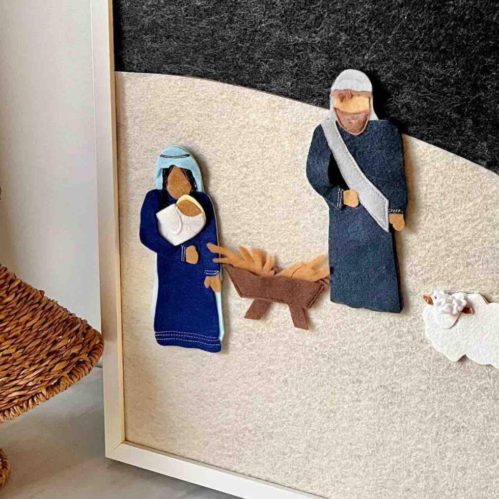 Make a Fun Kids Felt Nativity Set: Free Printable - South House Designs