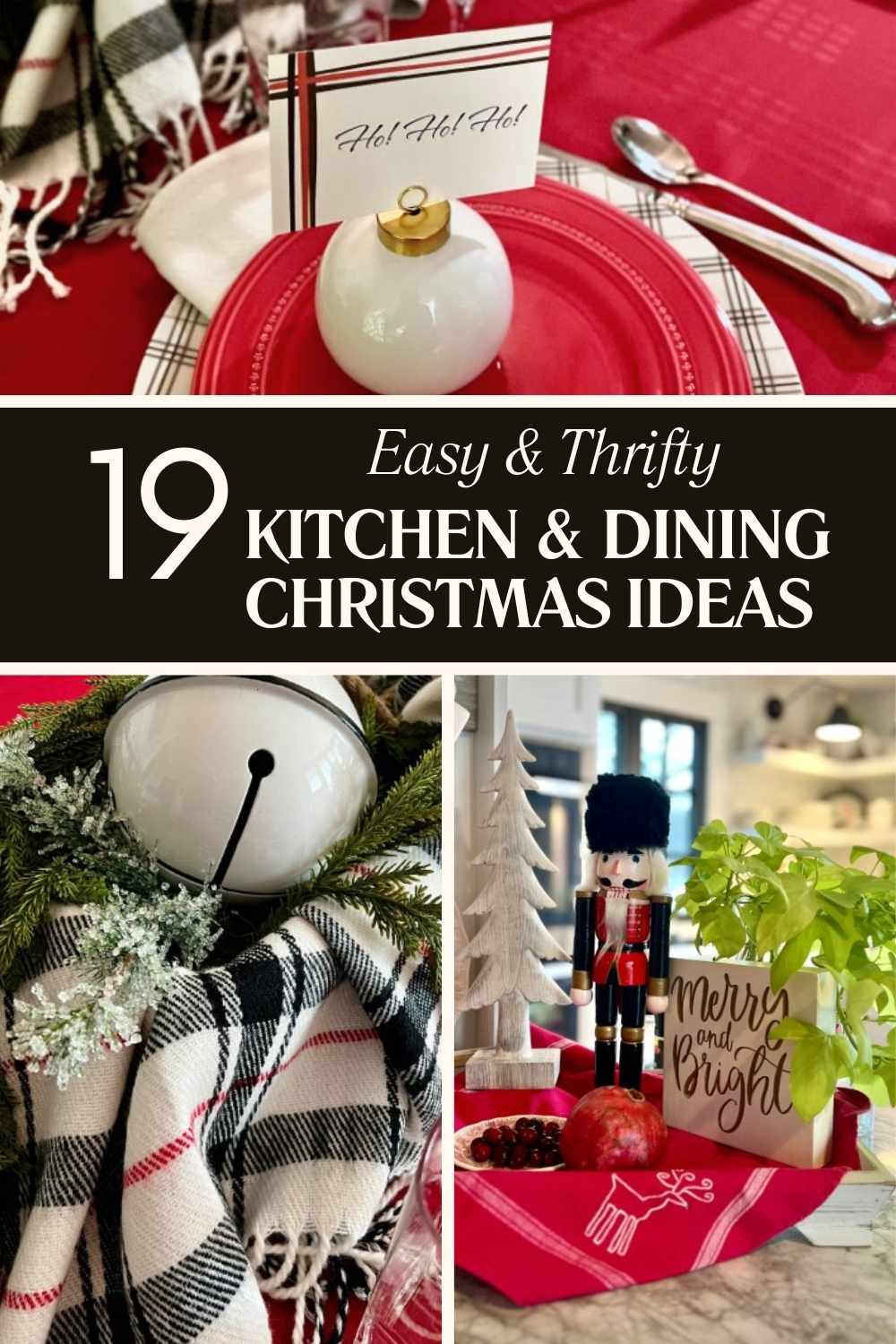 19 Best Easy + Thrifty Dining and Kitchen Christmas Decor Ideas - South ...