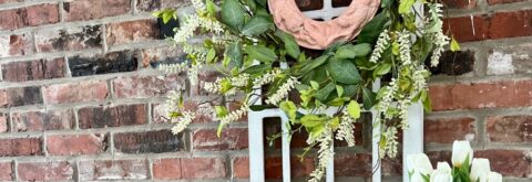 No Mantel? No Problem! How to Style Your Stair Landing for Spring ...