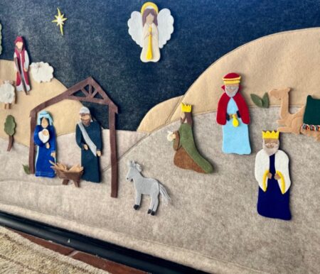 DIY Felt Nativity Set Expansion: New Patterns and Backdrop - South ...